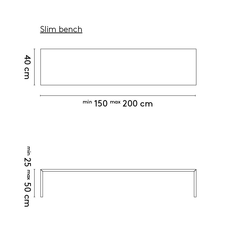 Slim bench | Arco