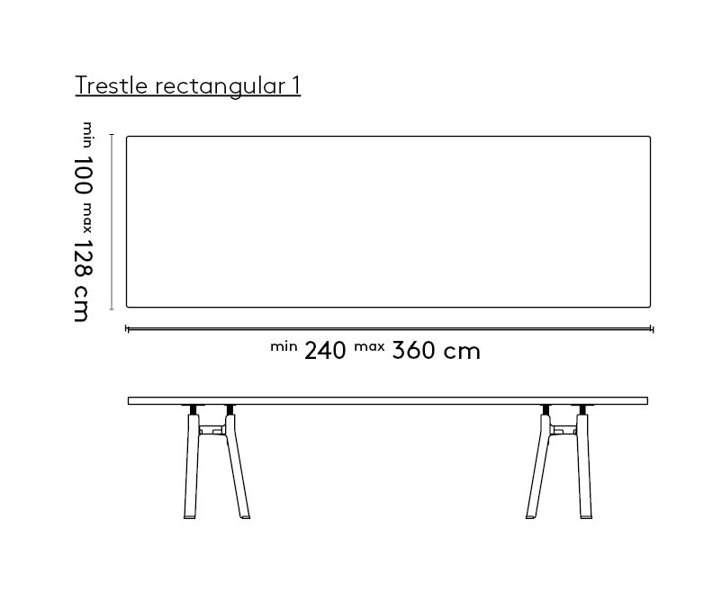 Trestle table | Arco