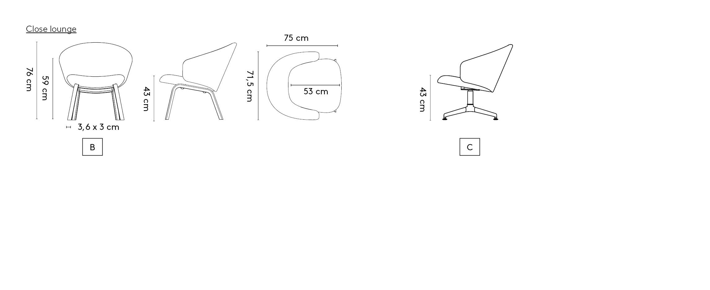 Design bank Close Bench | Design Bank van Arco